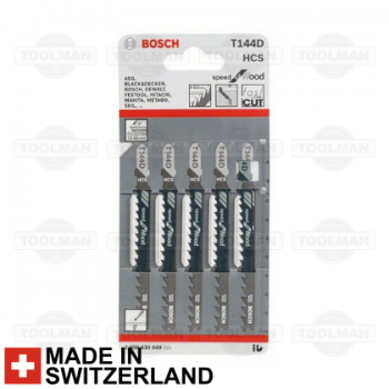 Bosch 5 Pce T144D Jigsaw Blade Pack