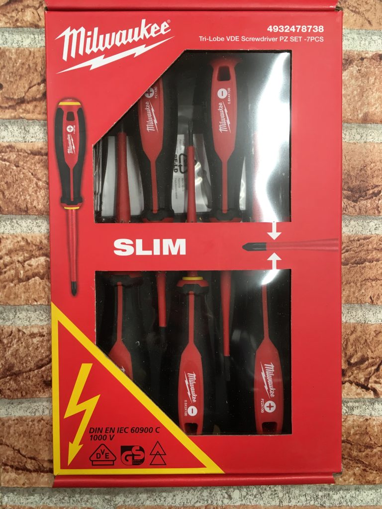 Milwaukee Tri-Lobe VDE Screwdriver Set 7pc - Toolman Yardley Ltd
