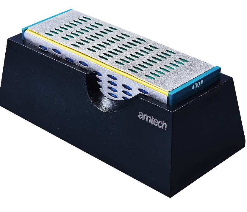 Amtech 4 Sided Diamond Sharpening Block - Toolman Yardley Ltd